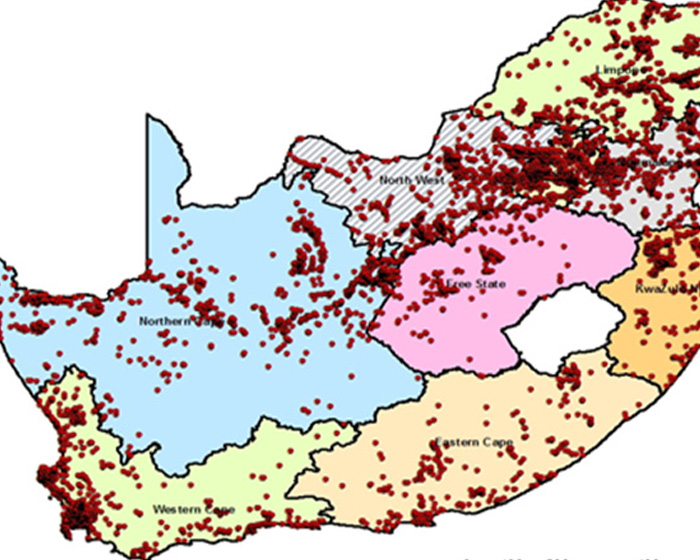 Map Of Mines In South Africa